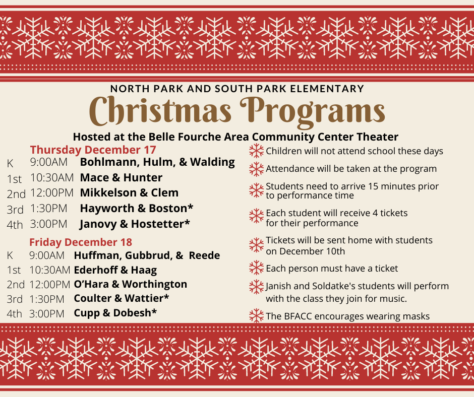 Christmas Program Belle Fourche Elementary